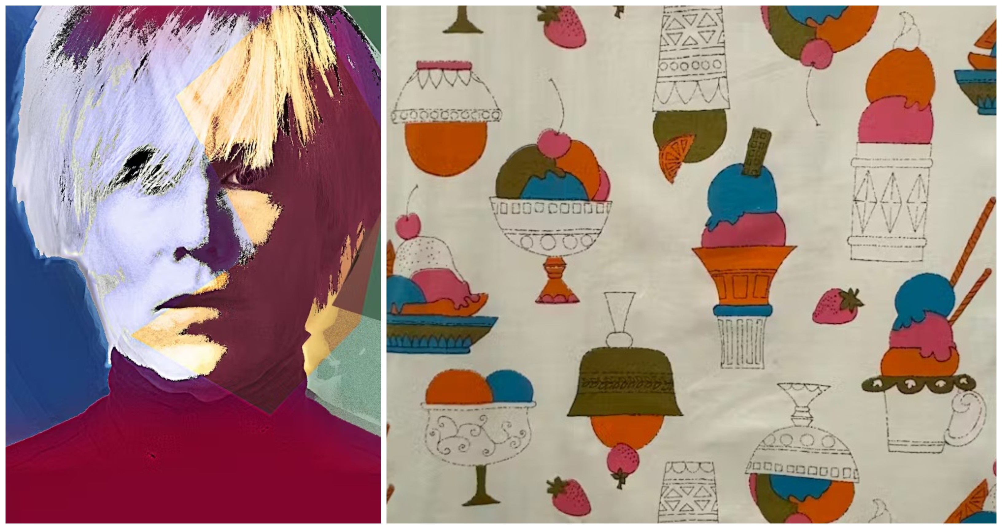 Andy Warhol: Μια νέα έκθεση με τα άγνωστα pop art υφάσματα που σχεδίαζε ...