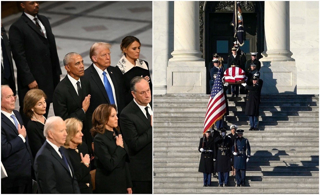 Η χθεσινή κηδεία του Jimmy Carter έφερε κοντά όλους τους πολιτικούς ...