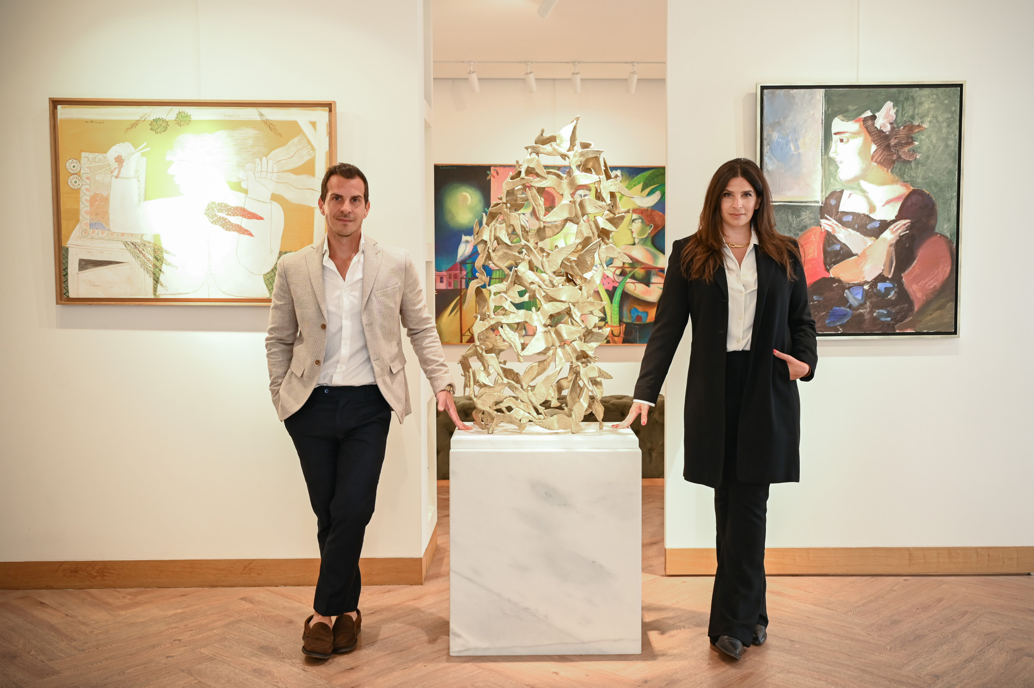 Ως τρίτη γενιά της Galerie Lefakis, η Έβελυν και ο Άρης Λεφάκης ...