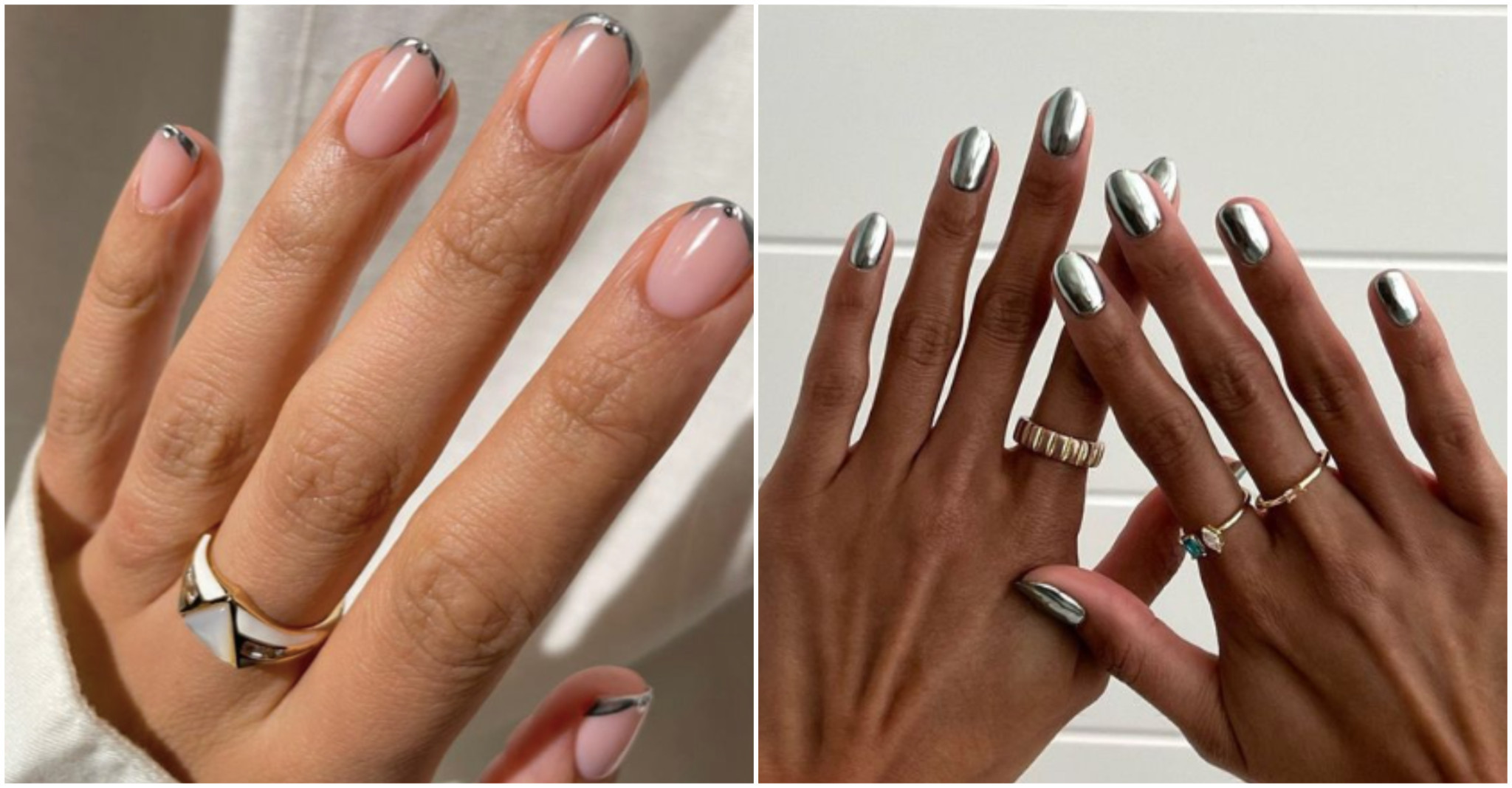 Τα silver nails είναι το πρώτο trend της χρονιάς που έχει κατακλύσει τα ...
